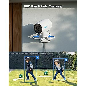 REOLINK RLC-81PA 4K PoE Bullet Security Camera, 180 Degree Pan, Horizontal Auto Tracking, Outdoor IP Camera with Color Night Vision, Smart Person/Vehicle/Pet Detection, 2 Way Talk, microSD Card Slot