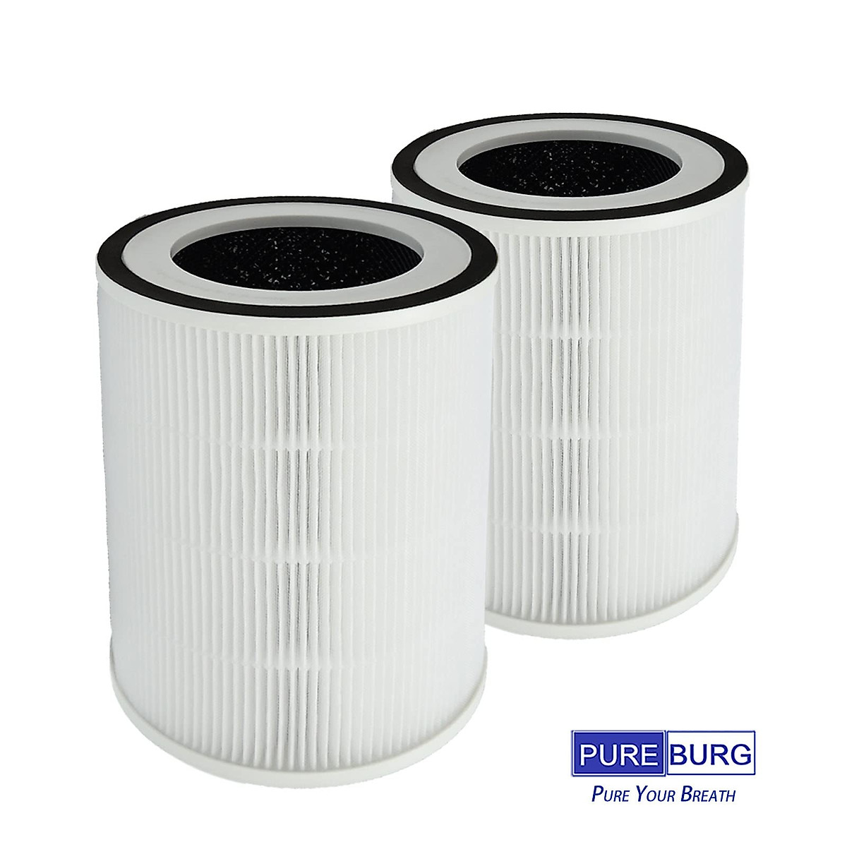 PUREBURG Replacement Filter Compatible with Afloia KILO,KILO PRO, KILO PLUS, MIRO & MIRO PRO,Morento Kilo Air Purifier & CUCKOO CAC-I0510FW,2-Pack H13 HEPA