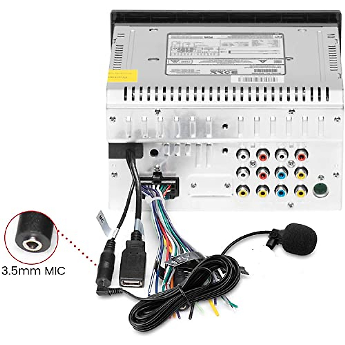 FingerLakes 3.5mm Car Vehicle Microphone Mic Navagation GPS DVD Bluetooth Enabled Stereo Radio 3mm Cable Plug & Play (FLTP910)