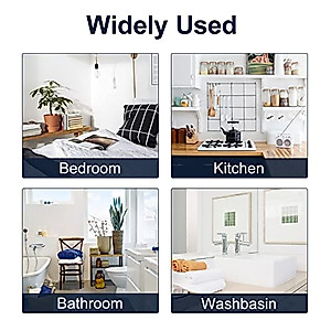 Huryfox Corner Shower Caddy Bathroom Organizer Shower Shelf with Hooks, Adhesive Shower Shelves, Wall Mounted Shampoo Holder, 2 Pack Shower Racks for Inside Shower, Black