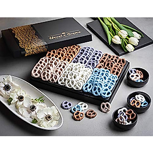 Yogurt Pretzels Gift Box - Gourmet Pretzels - Chocolate Covered Pretzels - Easter Food Gift Basket - Gourmet Assorted Flavors - Holiday, Thank You, Sympathy, Birthday Gift