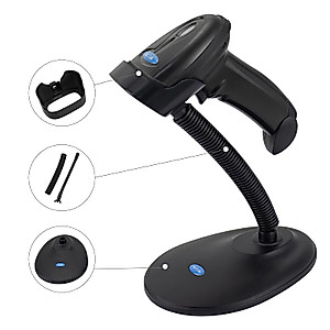 NETUM Adjustable Barcode Scanner Stand Hands Free Barcode Scanning Bar-Code Reader Cradle Holder Adjustable Goose Neck Stand for NT-1698W NT1698LY NT-1228BL NT-1228BC