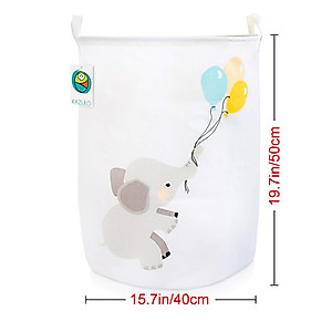 KAZULO 2 Pack Set Pink and Blue, Bunny Easter Baskets For Kids, Egg Hunt Bag For Boys and Girls, Baby laundry Hamper, Kids Easter Basket (Easter Bunny Bundle)