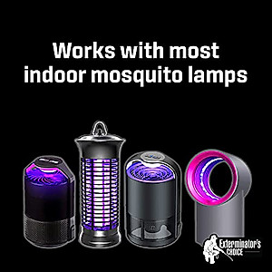 Exterminator's Choice - Indoor Glue Pad Refills - Works with Most Indoor Mosquito Lamps - Extra Sticky - Traps Mosquitos and Other Bugs - Pack of 16