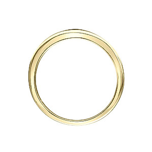 Brilliant Expressions 10K Yellow Gold 1/20 Cttw Conflict Free Diamond Channel-Set Wedding or Anniversary Band (I-J Color, I2-I3 Clarity), Size 7