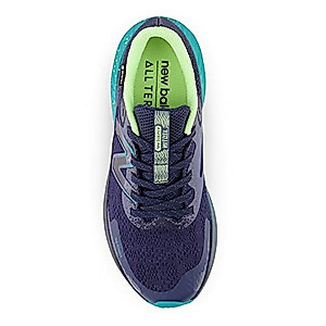 New Balance Women's DynaSoft Nitrel V5 GTX Trail Running Shoe, Natural Indigo/Electric Teal/Bleached Lime Glo, 8