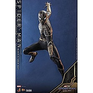 Hot Toys 1:6 Spider-Man Black & Gold Suit - Spider-Man: No Way Home