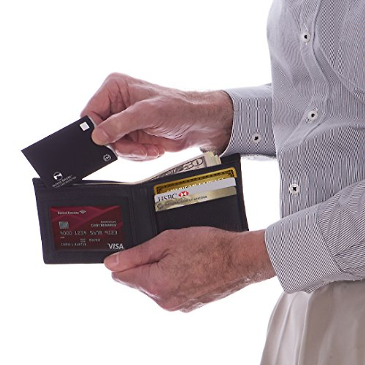 18 RFID Blocking Sleeves (14 Credit Card Holders & 4 Passport Protectors) Ultimate Premium Identity Theft Protection Sleeve Set for Men & Women. Smart Slim Design perfectly fits Wallet/Purse