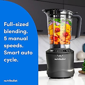 nutribullet SmartSense 5-speed, full-size blender, 1400 Watt- Gunmetal Gray