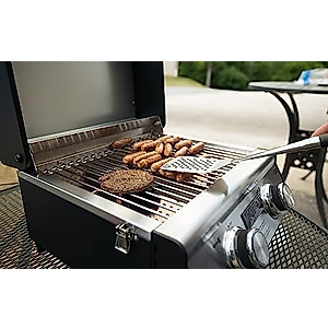 Portable Propane Gas Grill 2-Burner Tabletop Clearview Monument Grills with cover