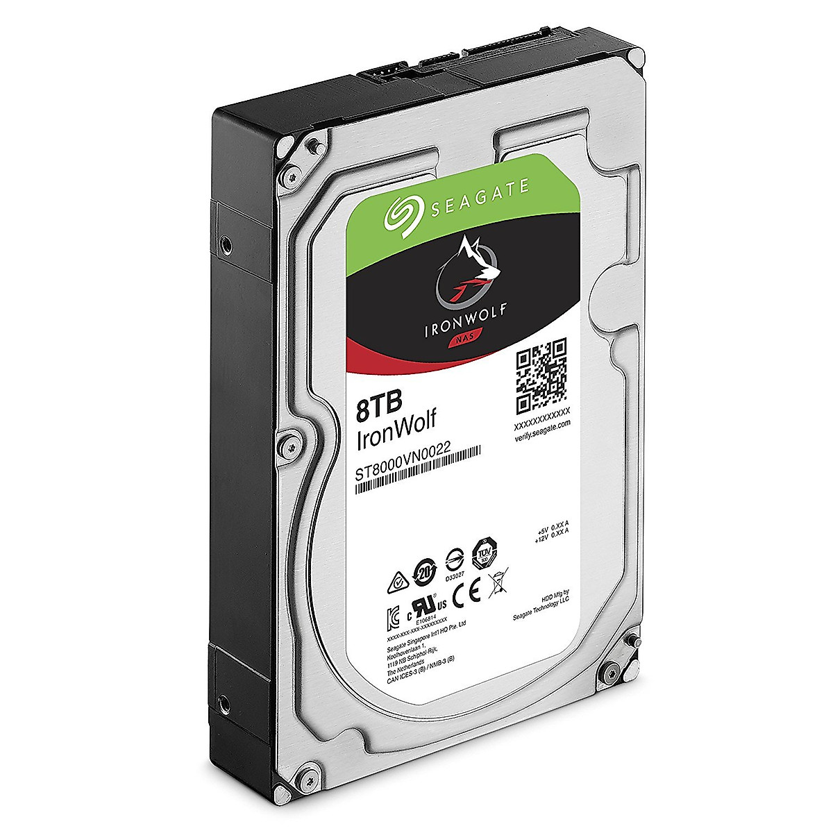 Seagate IronWolf 8TB NAS Internal Hard Drive HDD – CMR 3.5 Inch SATA 6Gb/s 7200 RPM 256MB Cache for RAID Network Attached Storage
