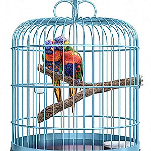 3 Pack Apple Wood Bird Perch for Cage, Natural Wooden Parrot Perch Stand Platform Exercise Climbing Paw Grinding Toy Playground Accessories for Parakeet, Conure, Cockatiel, Budgie, Lovebirds (H01)