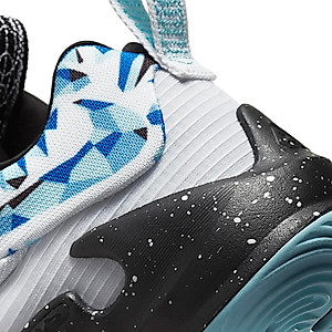 Nike Kid's Freak 3 GS Basketball Shoe, White/Black/Copa, 7 Big Kid