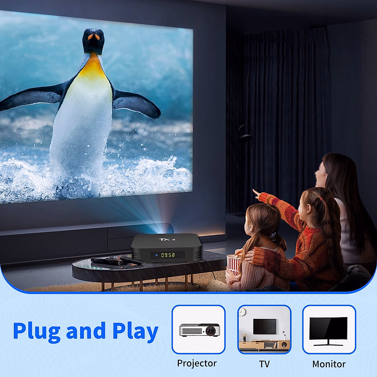 Retro Game Console 512G, Emulator Console Compatible with 76 Emulators, 4K Video Game Console with Dual System, Portable Game Console with 2 Controller, Support 4 Game Palyer, Gift for Friends