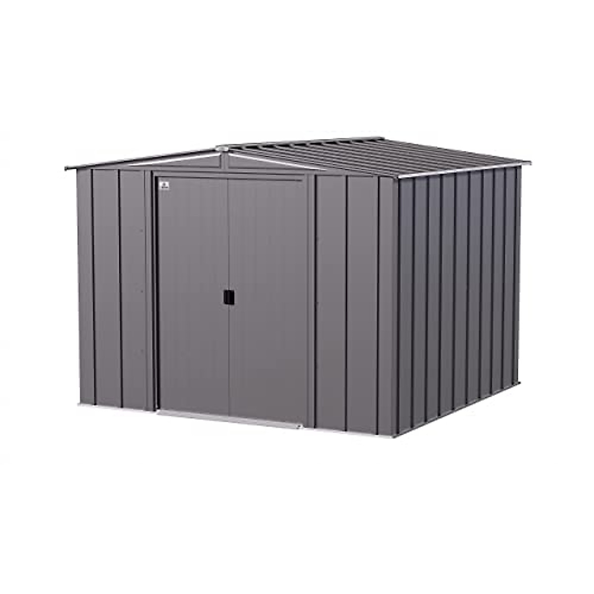 Arrow Classic Steel Storage Shed, 8x8, Charcoal