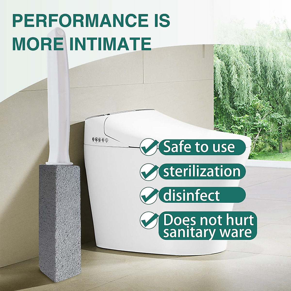 Melfluo Pumice stone for toilet cleaning