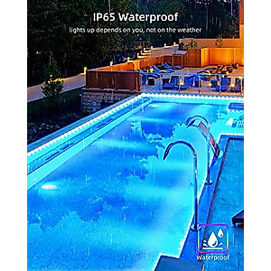 LOGUIDE Solar Rope Lights 33ft 11 Colors Changing Outdoor 100 LED Remote Twinkle Rope Tube Fairy Lights Rope Tube Lights Christmas Wedding Party Yard Waterproof(Rope Lights Multicolor)