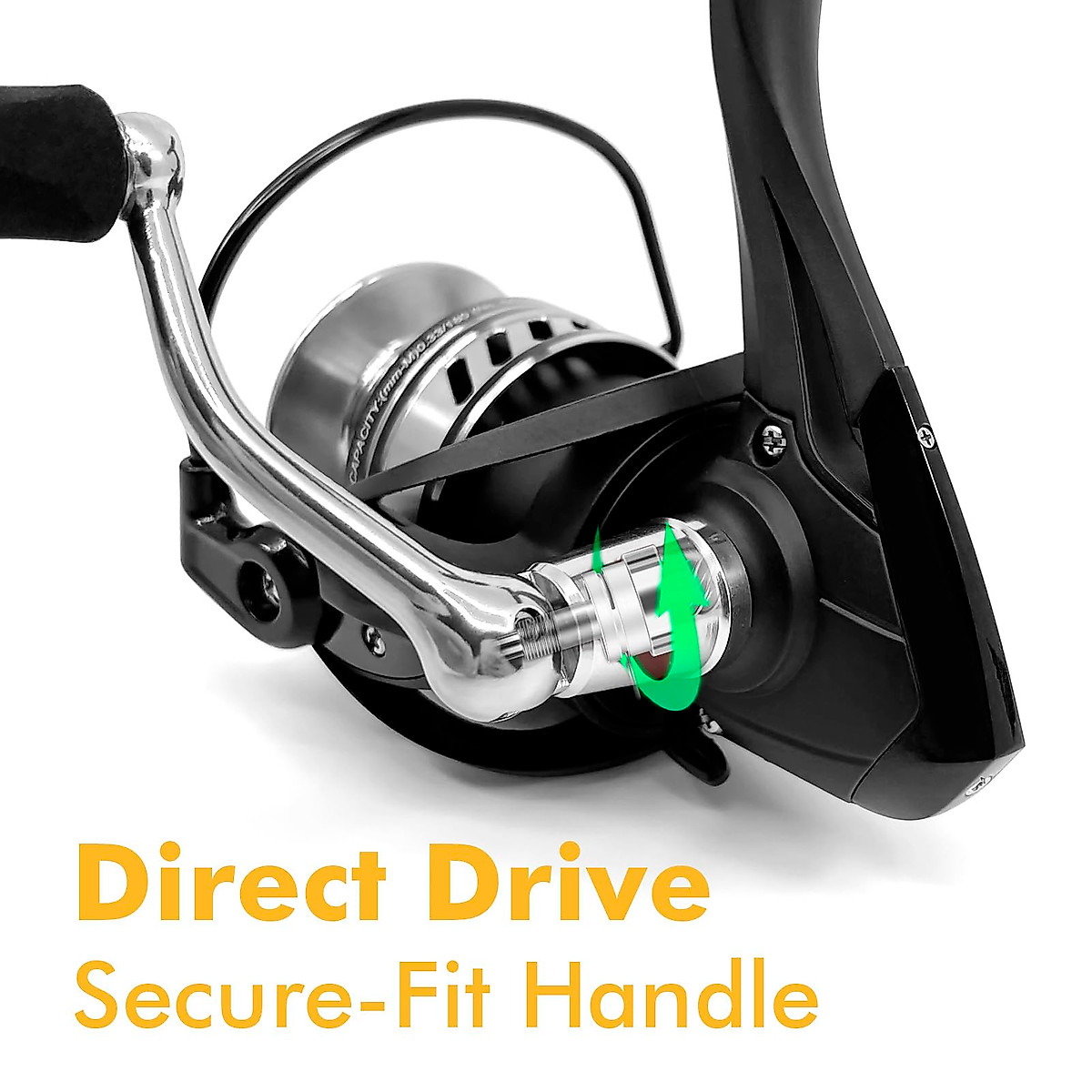 Ashconfish Spinning Reel, Saltwater Spinning Fishing Reels, Ultra Lightweight Body, 8 Stainless Steel BB, 5.0:1 Gear Ratio, Max 17.6lbs Drag, Come with 100m Braided Line