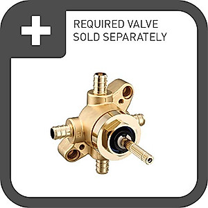 Moen UT2011BN Eva Collection M-CORE 1-Handle Transfer Trim Kit, Valve Required, Brushed Nickel