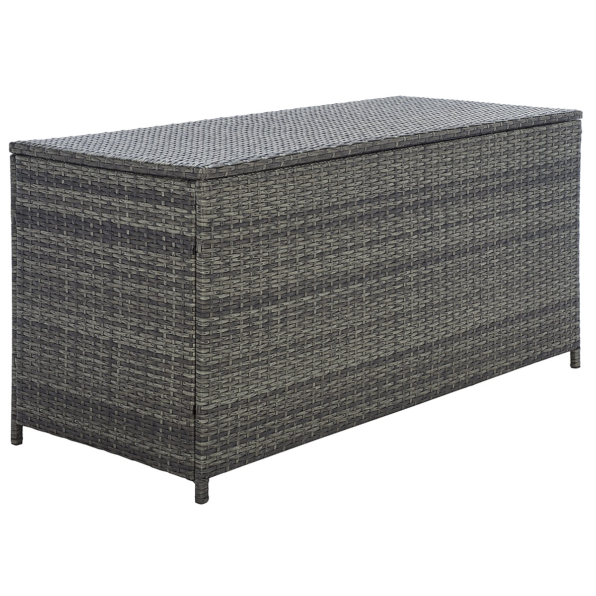 SAFAVIEH Outdoor Collection Oliveira Grey/White Cushion Box