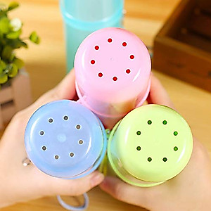 Colorido Portable Travel Camping Toothbrush Paste Holder Case Covered Bathroom Cup Box Clear Green