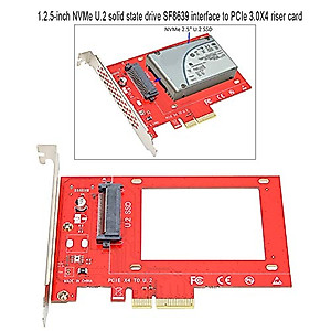 WESE SSD Adapter Card, 40 Gbps SF8639 to PCIe 3.0 Speed Lossless PCIe Riser Card for PM963 for 7/10