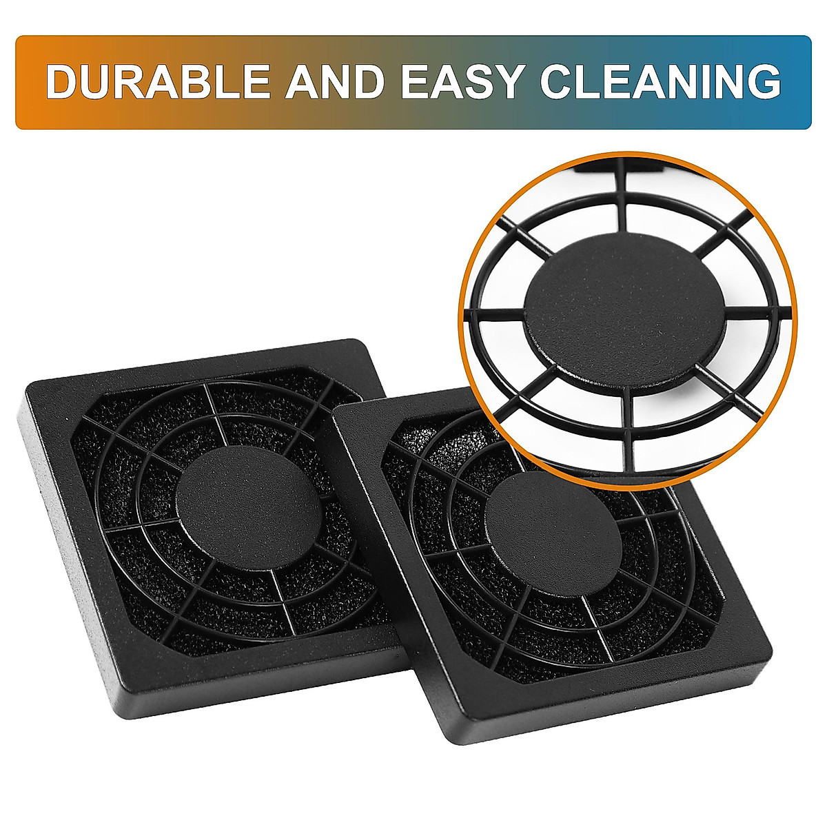 uxcell Computer PC Fan Dust Filter 50mm Case Fan Dust Filter Guard Grill Protector Cover (Pack of 2)
