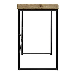 Signature Design by Ashley Gerdanet Casual 43" Sleek Home Office Writing Desk, Beige & Black