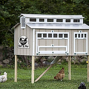Bigtime Signs Fluffy Butt Hut PVC 12"x11'' - Quirky Chicken Coop Accessories - Gifts for Chicken Enthusiasts - Humorous Signs for Nesting Boxes and Feeders - Fun and Functional Chicken Lover's Decor