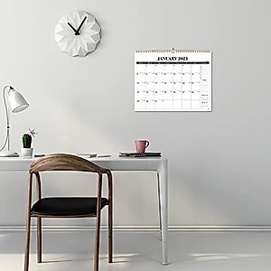 Calendar 2023-2024 - Wall Calendar 2023-2024 with To Do & Notes, 18 Months Wall Calendar from Jan 2023 - Jun 2024,15”x 11.5”, Daily Blocks with Julian Dates, Golden Twin-Wire Binding, Thick Paper Perfect for Organizing & Planning