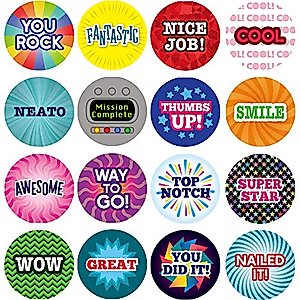 Youngever 3060 Motivational Stickers, Inspiring Planner Stickers, Motivational Encouragement Stickers for Teacher, School, Book, Notebook, Planner, Positive Stickers, 18 Unique Designs