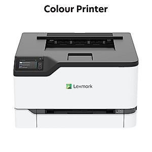 Lexmark C3426dw Color Laser Printer with Interactive Touch Screen, Full-Spectrum Security and Print Speed up to 26 ppm (40N9310),White,Small