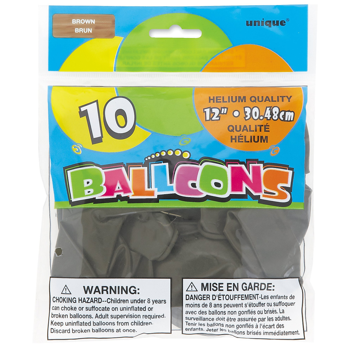 Brown Latex Balloons, 12" (10-Pack) - Premium-Quality & Vibrant Party Decorations, Perfect for Any Celebration