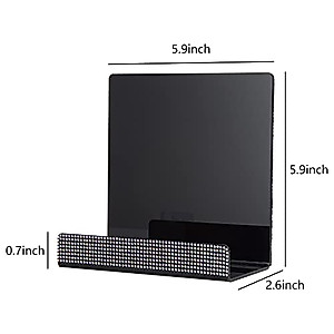 Bling Crystal Book Ends, Bookends for Shelves,Heavy Books, Book Stopper for Books,CDs,Video Games,Movies 1 Pair (Color)