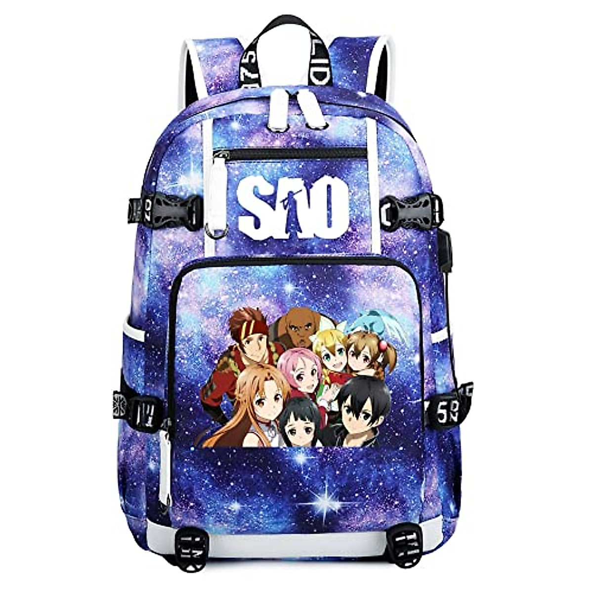 ISaikoy Anime Sword Art Online Backpack Bookbag Daypack School Bag Laptop Shoulder Bag M16