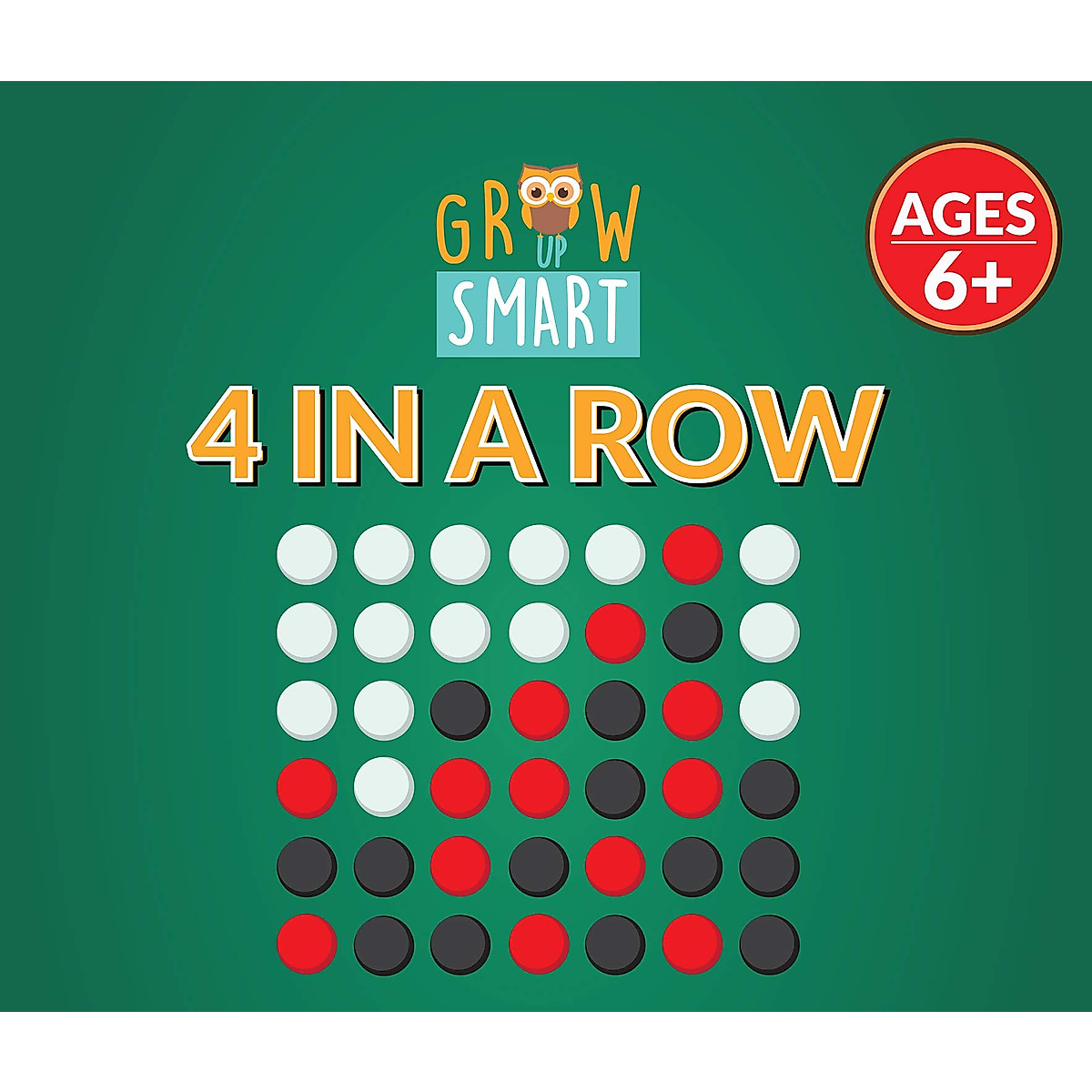GrowUpSmart Four in A Row Game - Made from Wood