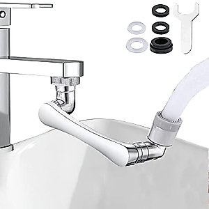 1080 Swivel faucet extension. Sink faucet spray accessory. Faucet extension for bathroom sink. Kitchen faucet spray. Dual gear mode can be adjusted freely