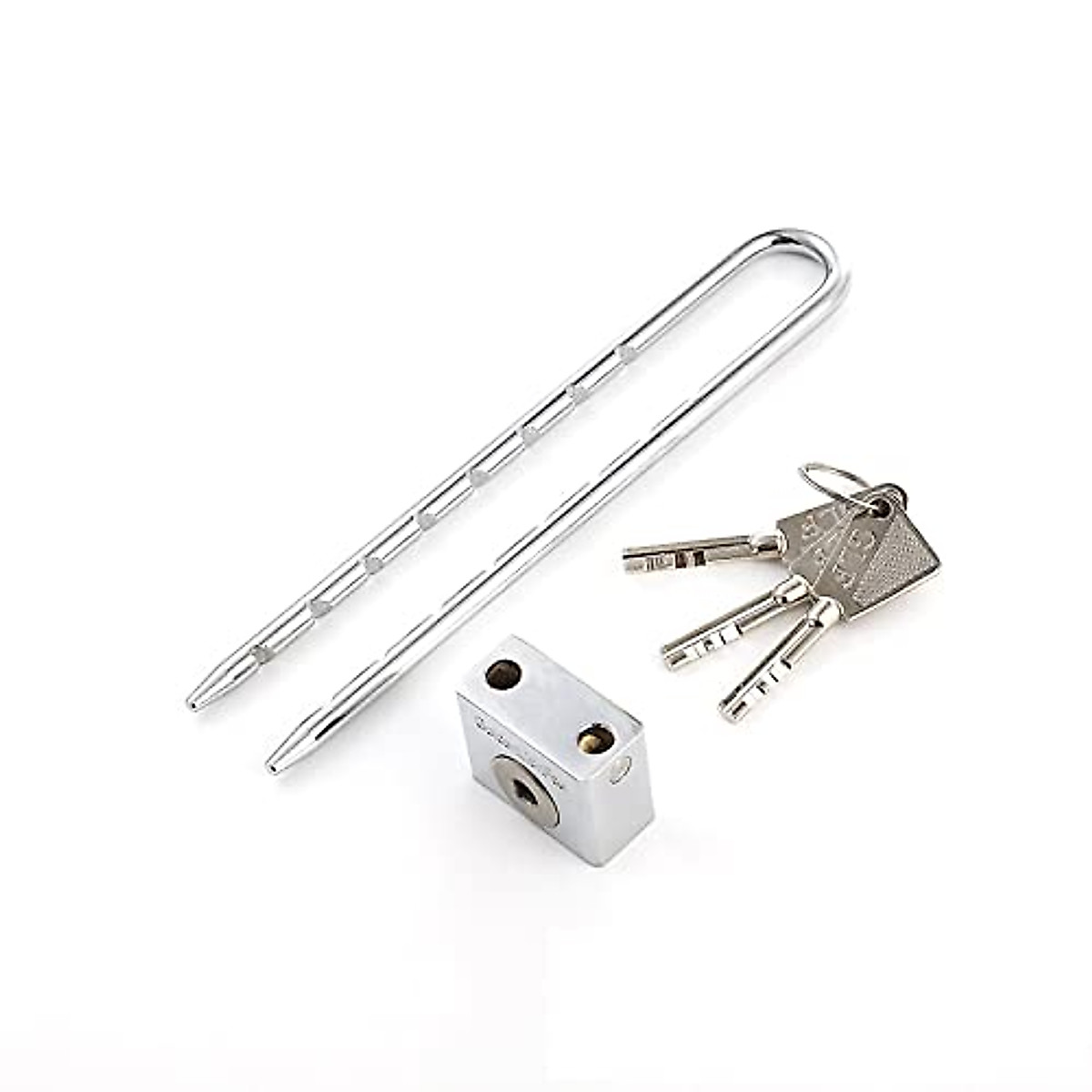 Long Shackle Padlock - with Laminated Steel Waterproof Padlock Key Padlock Door Lock Cabinet Lock Long Beam Padlock 1.5 Inch