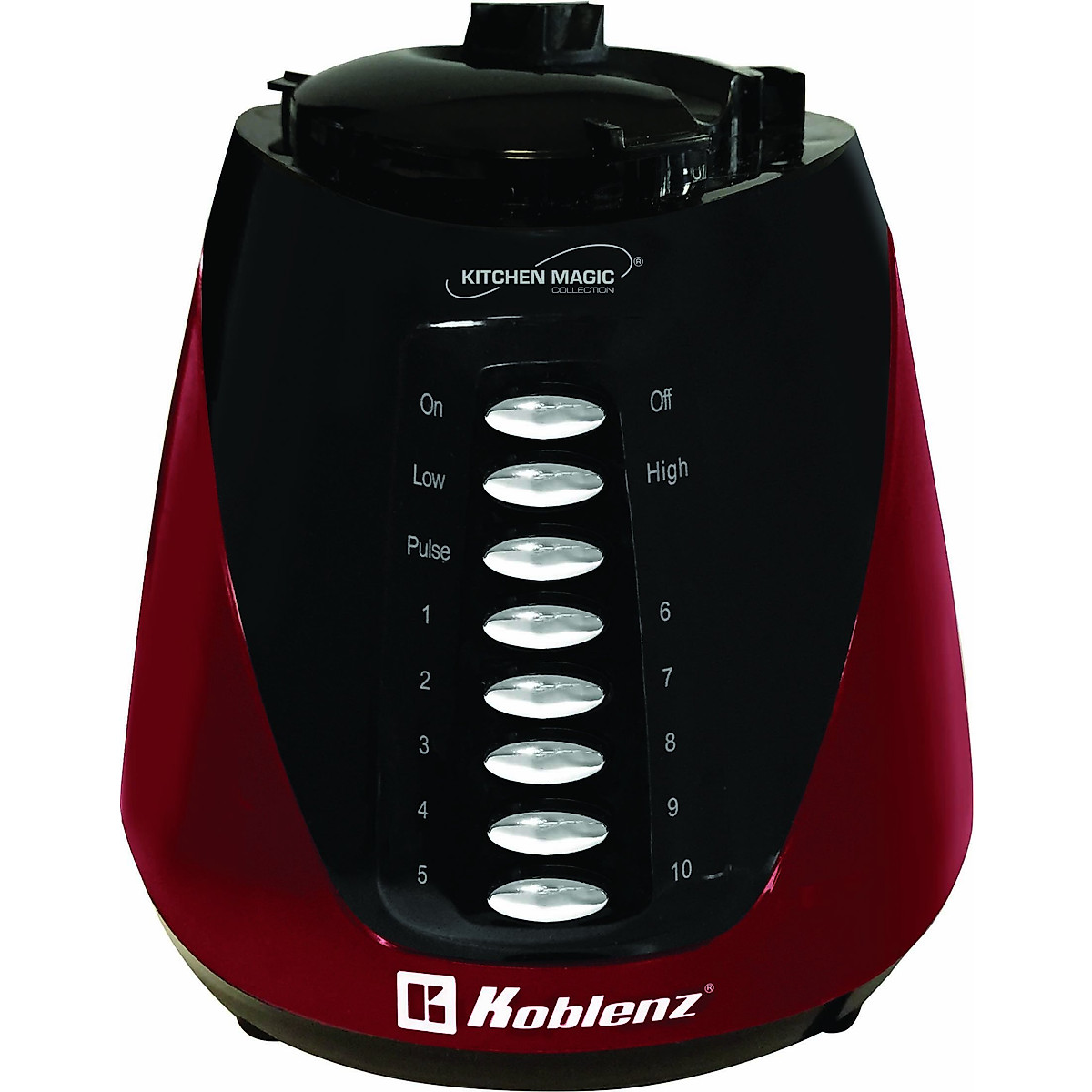 Koblenz LKM-4510 PR 1.5-Liter Kitchen Magic Collection 10 Speed and Pulse Plastic Jar Blender, One Size, Red