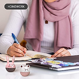 AUDRWALL Cute Kitchen Timer Mechanical Timer for Kids, 60 Minutes Manual Cooking Timer Wind Up Countdown Timer Cute Timer for Cooking Reading Sports Study Time Management and Desktop Decor (Rabbit)