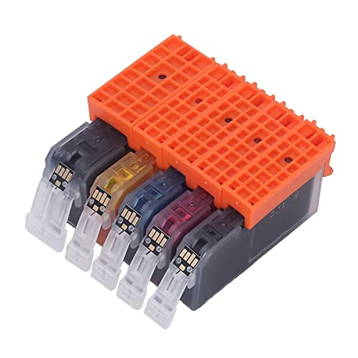 425-426 Ink Cartridge with 5% Coverage, Clear Printing Multi Colors Inkjet Cartridge, for Home, Office, School (BK BK C M Y 5 Colors)