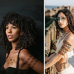 12 Sheets Flash Gold Metallic Temporary Tattoos for Women Girls Waterproof Gold Silver Tattoo Stickers for Beach Festivals Parties Long Lasting Nontoxic Glitter Fake Tattoos Exquisite Designs