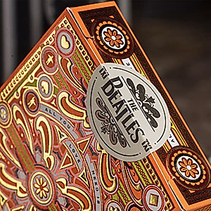 theory11 The Beatles Premium Playing Cards - Orange Deck Officially Licensed Collector's Cards