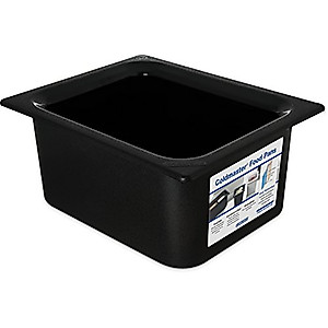 Carlisle FoodService Products CM110103 Coldmaster Insulated Food Pan, 1/2 Size, 6 quart, Black