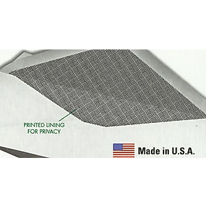 Mead #10 Envelopes, Security Printed Lining for Privacy, Gummed Closure, All-Purpose 20-Ib Paper, 4-1/8" x 9-1/2", White, 40/Box (75214)