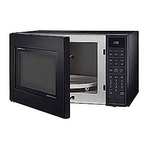 Sharp SMC1585BB Carousel 1.5 Cubic Foot 900W Kitchen Countertop Convection Microwave Oven, Black (Renewed)