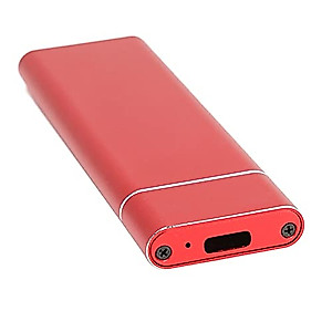 SSD Enclosure, NVME SSD Enclosure High Heat Dissipation High Speed Transfer Dual Protocol Plug and Play for 2230mm (Red)