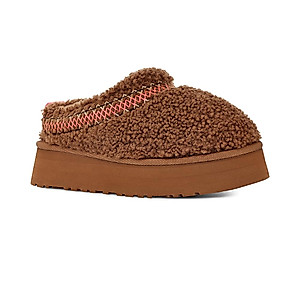 UGG Women's TAZZ Braid Slipper, Hardwood, 8