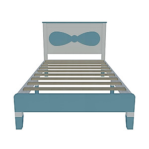 GOWE Twin Size Wooden Bow Bed