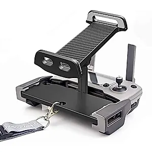 UZOPI Mavic Mini Air Pro Platinum Spark Accessories Tablet Holder – Aluminum Adjustable Remote Controller Bracket Mount Extender with Neck Lanyard Strap for 4-12 Inch Phone Tablets